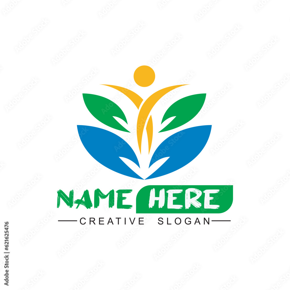 Created a strong unique logo with leaves. Created powerful unique ...