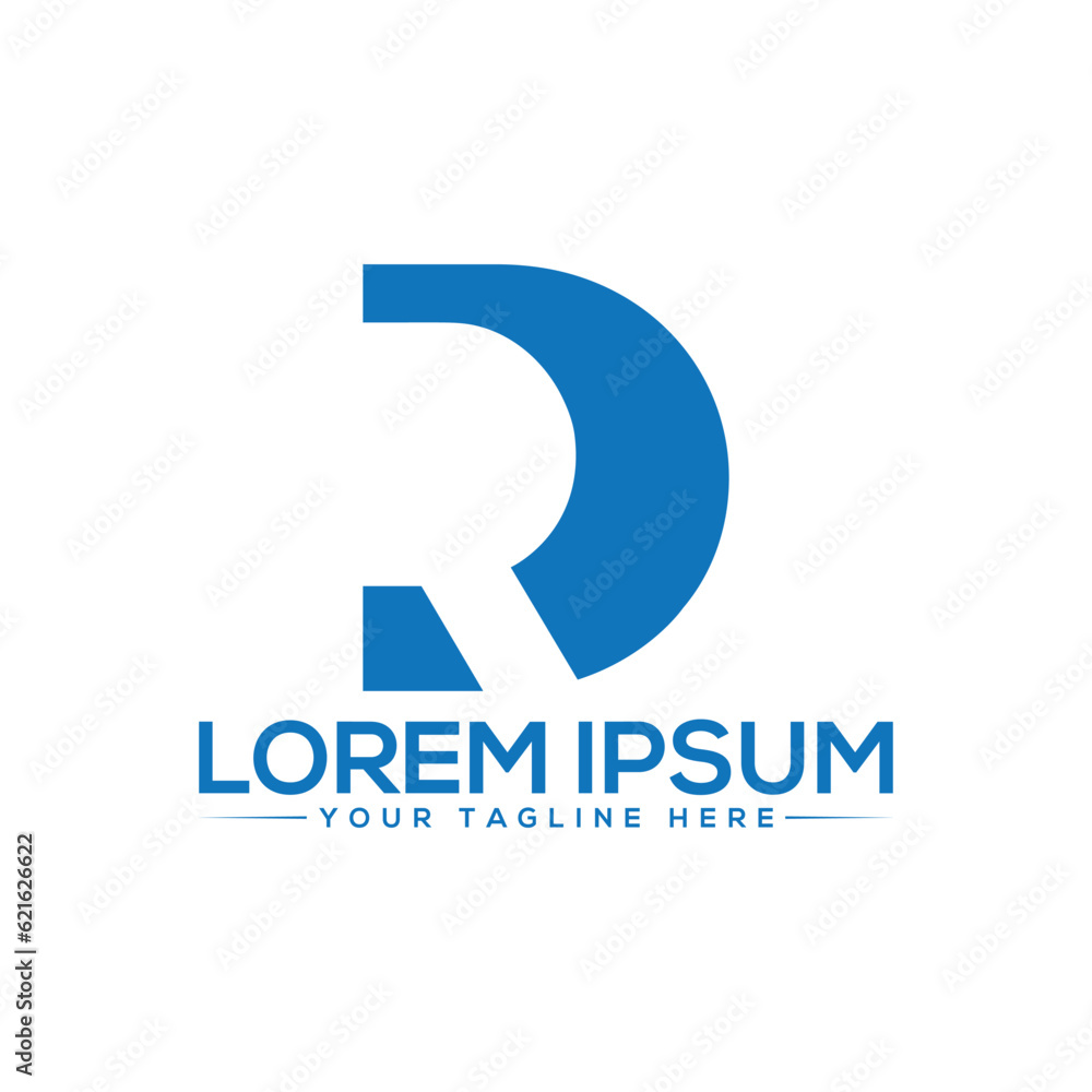 DR letter logo design creative logo design Stock Vector | Adobe Stock