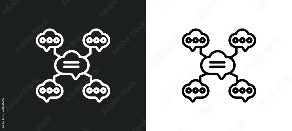 constructivism outline icon in white and black colors. constructivism ...