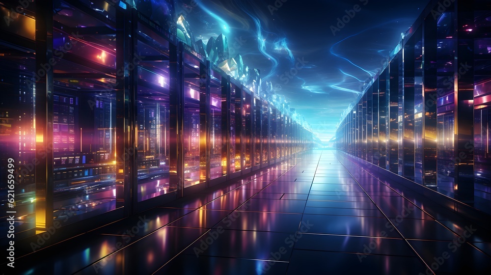 Data Symphony: A Captivating Visual Representation of a Server Farm ...