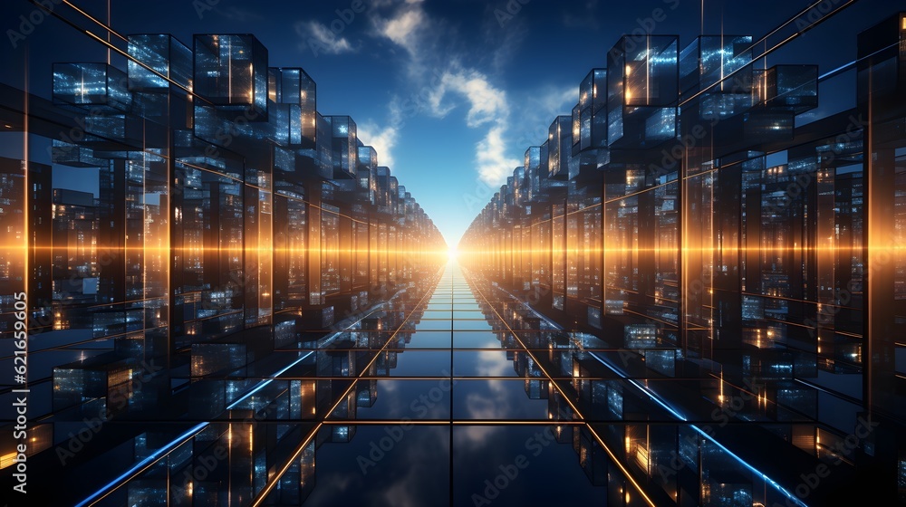 Data Symphony: A Captivating Visual Representation of a Server Farm ...