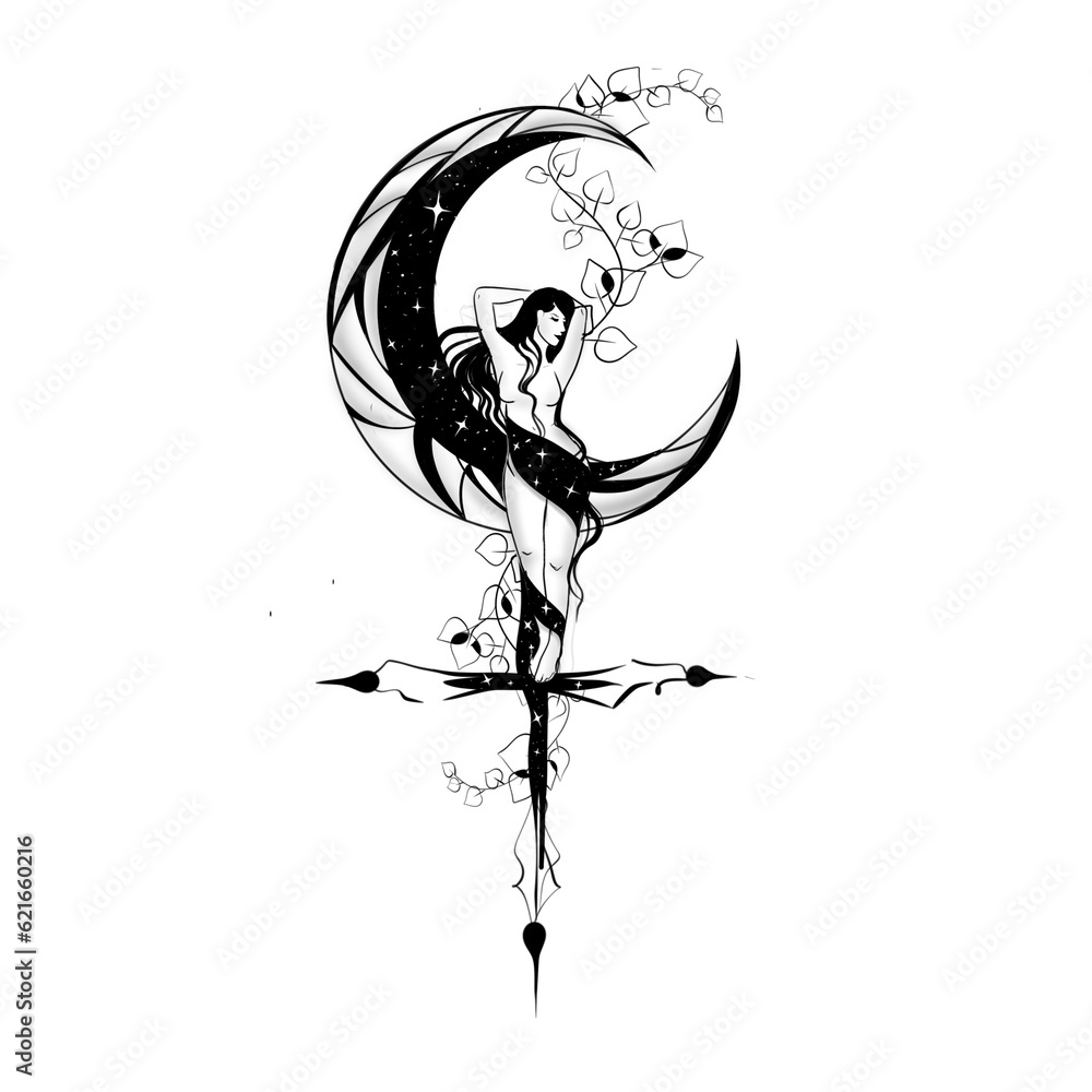 Lilith symbol tattoo: Lilith’s Sigil, The Dark Feminine, The Queen of ...