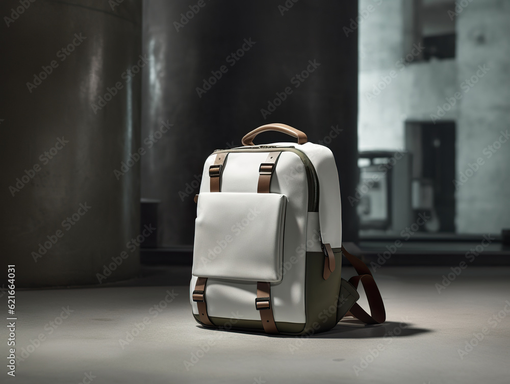 Modern and sophisticated backpack design. Exclusive backpack with faded ...