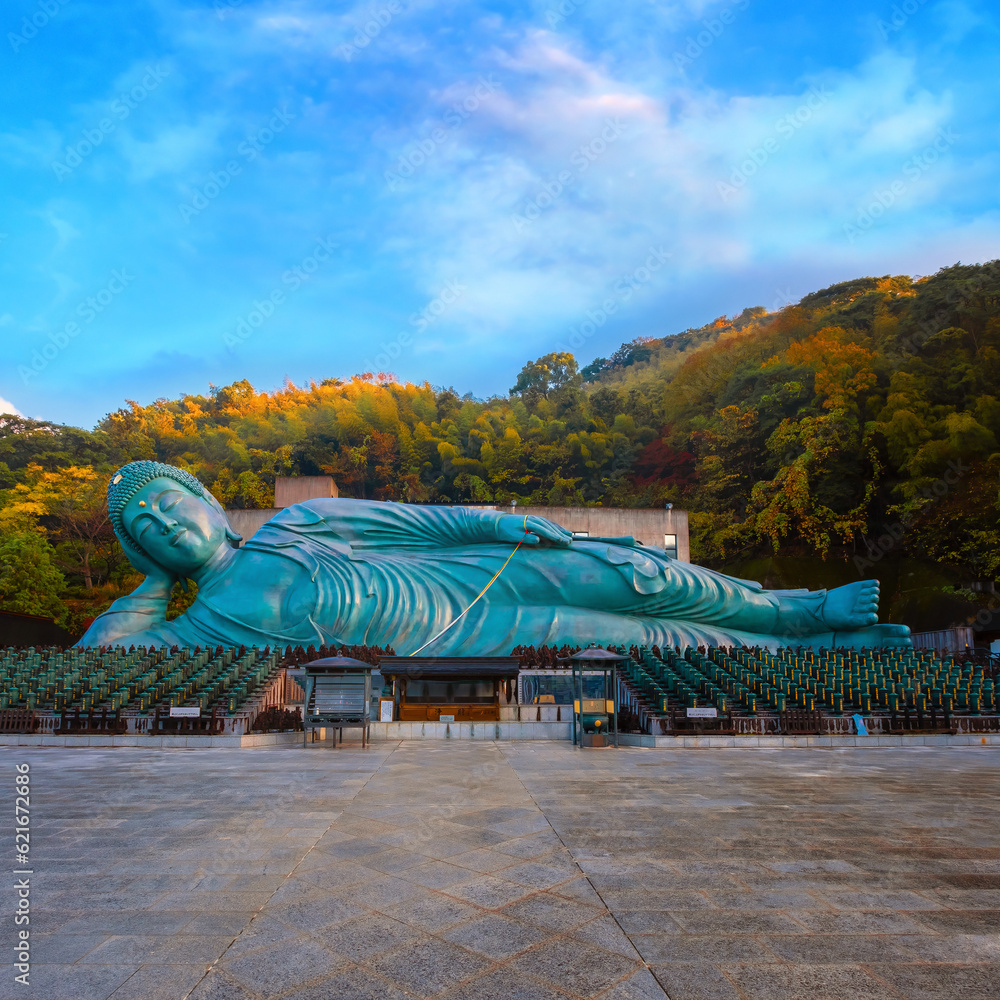 Fukuoka, Japan - Nov 21 2022: Nanzoin Temple in Fukuoka is home to a ...