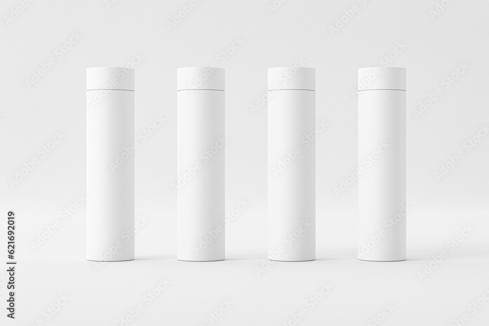 Set of Cylinder Paper box mockup, Round paper tube packaging, Paper ...