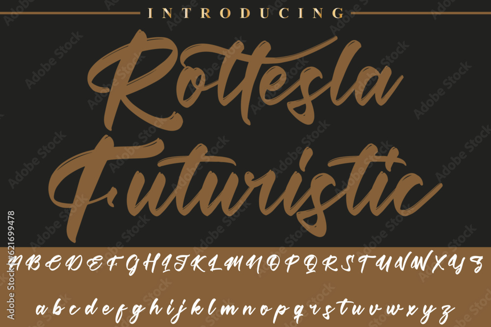 Hand drawn vector alphabet. Script font. Isolated letters written with marker, ink. Calligraphy ...