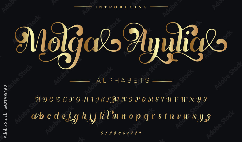 Hand drawn vector alphabet. Script font. Isolated letters written with ...