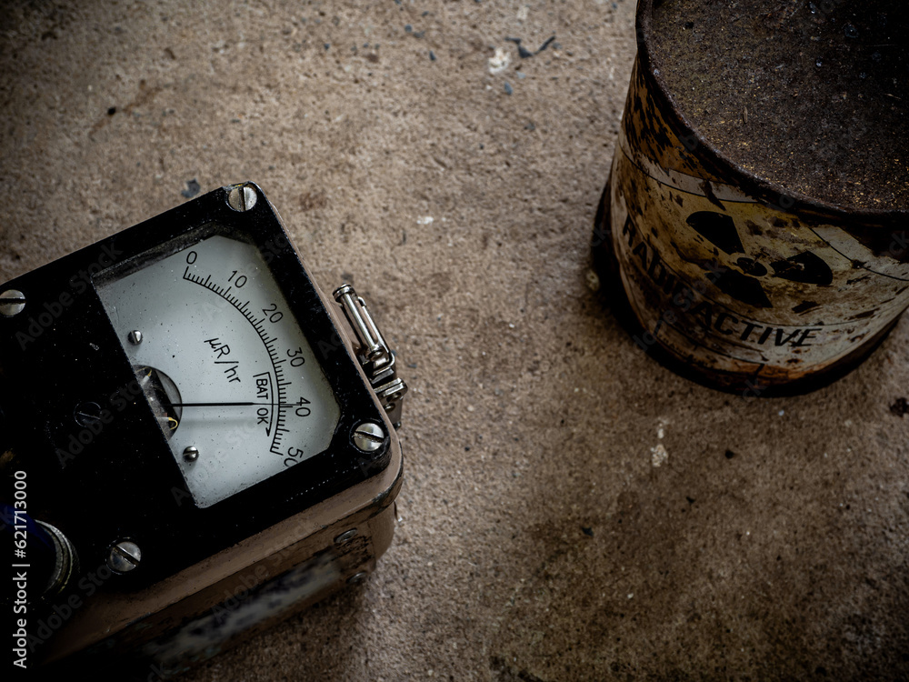 Poster Radioactive measurement with radiation survey meter – Wall Art ...