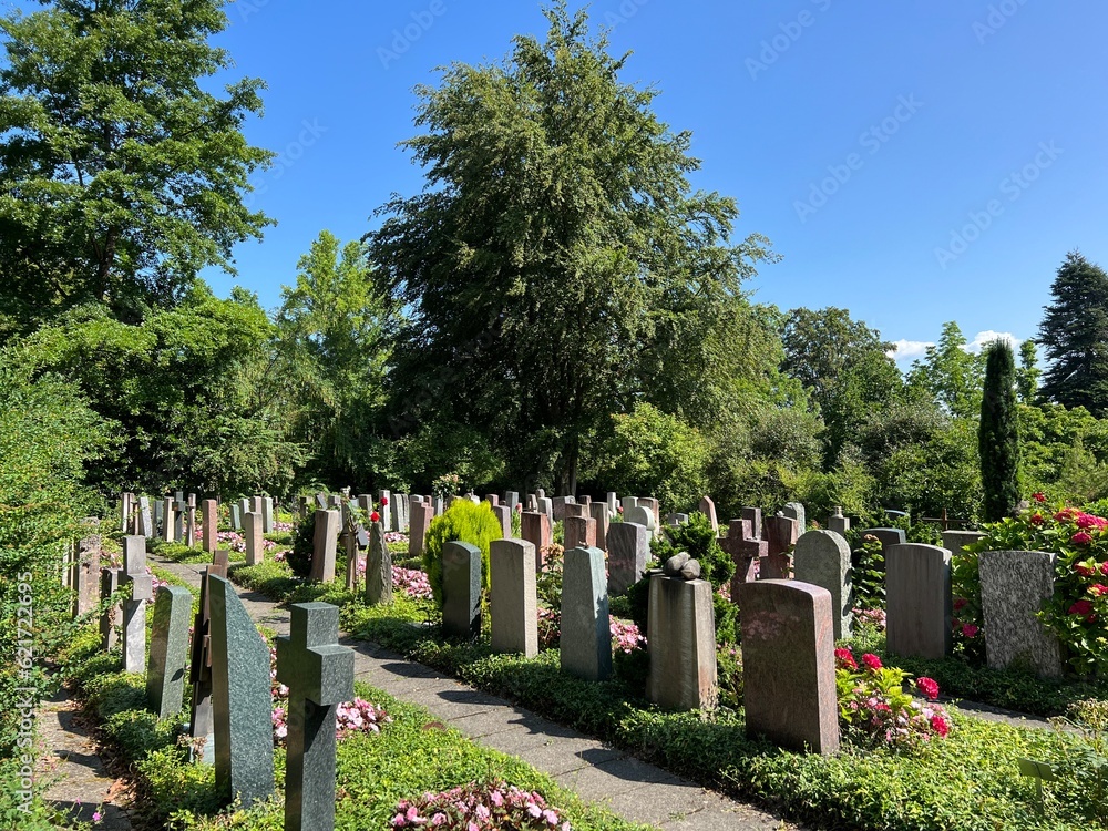 Nordheim cemetery or cemetery of Nordheim oder Friedhof Nordheim ...