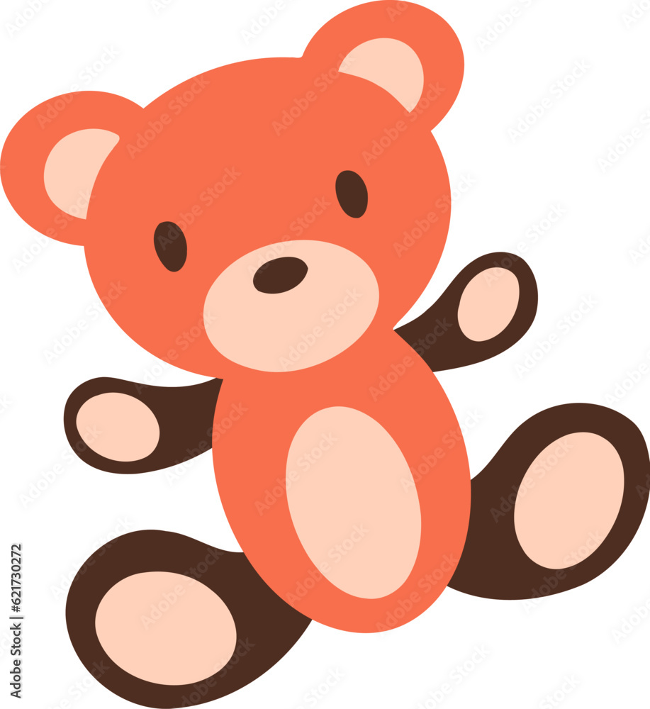 Teddy Bear Plushie Stock Vector | Adobe Stock