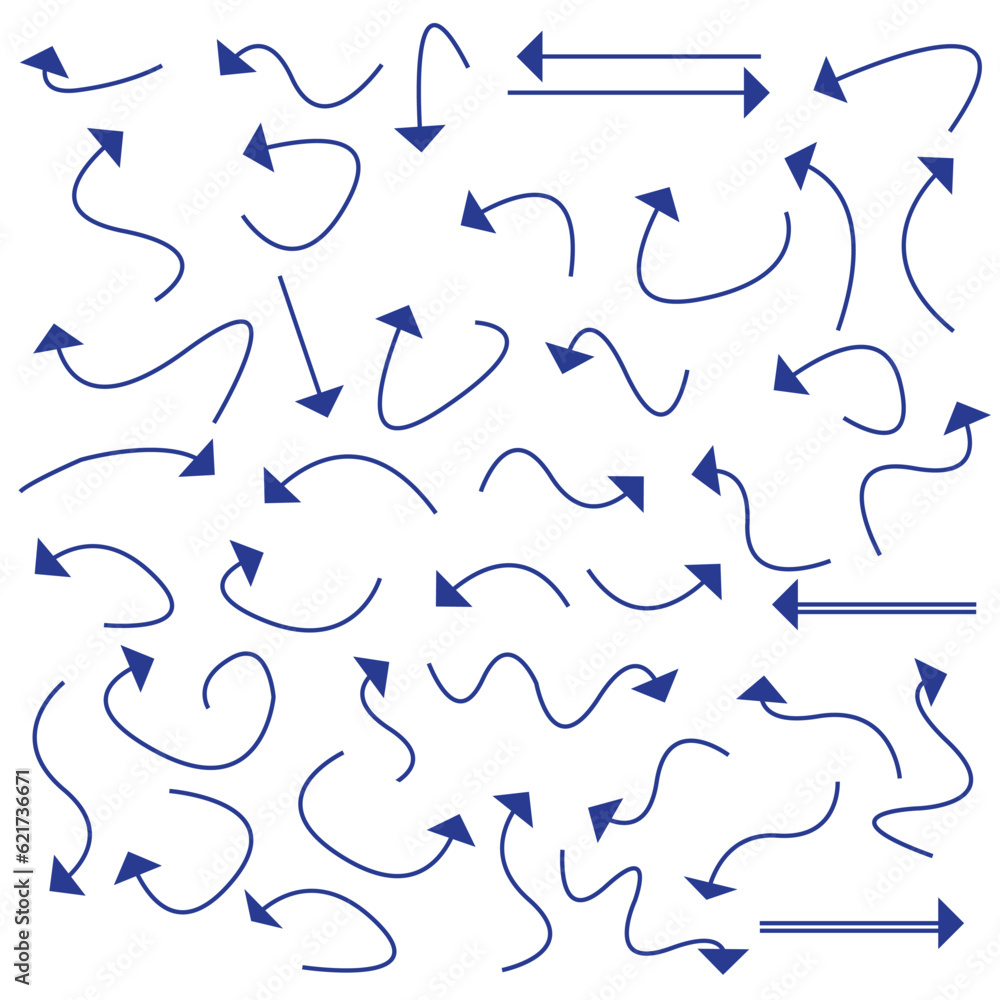 Collection of bright bidirectional arrows. Gradient multicolored arrows ... Collection of bright bidirectional arrows. Gradient multicolored arrows ...