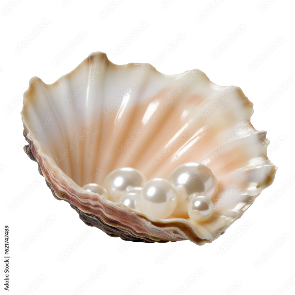 pearl isolated on transparent background cutout Stock Illustration ...