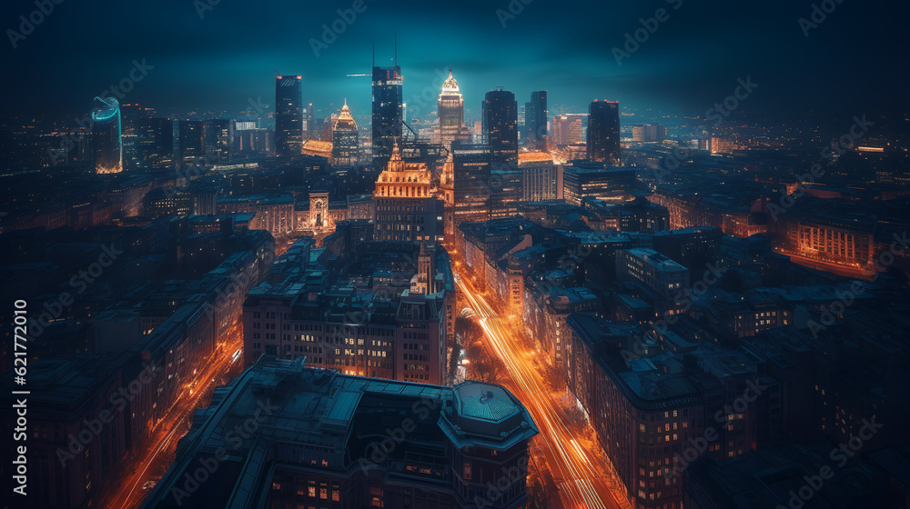 Embracing the cityscape photography style, this photograph captures the ...