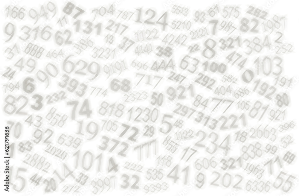 Background of blurred random numbers ideal for a Numerology theme ... Background of blurred random numbers ideal for a Numerology theme ...