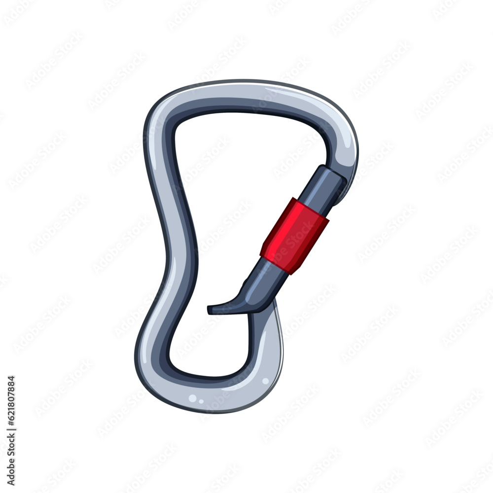 Hook Carabiner Clip Cartoon Equipment Object Safety Security Tool Clasp Hook Carabiner Clip