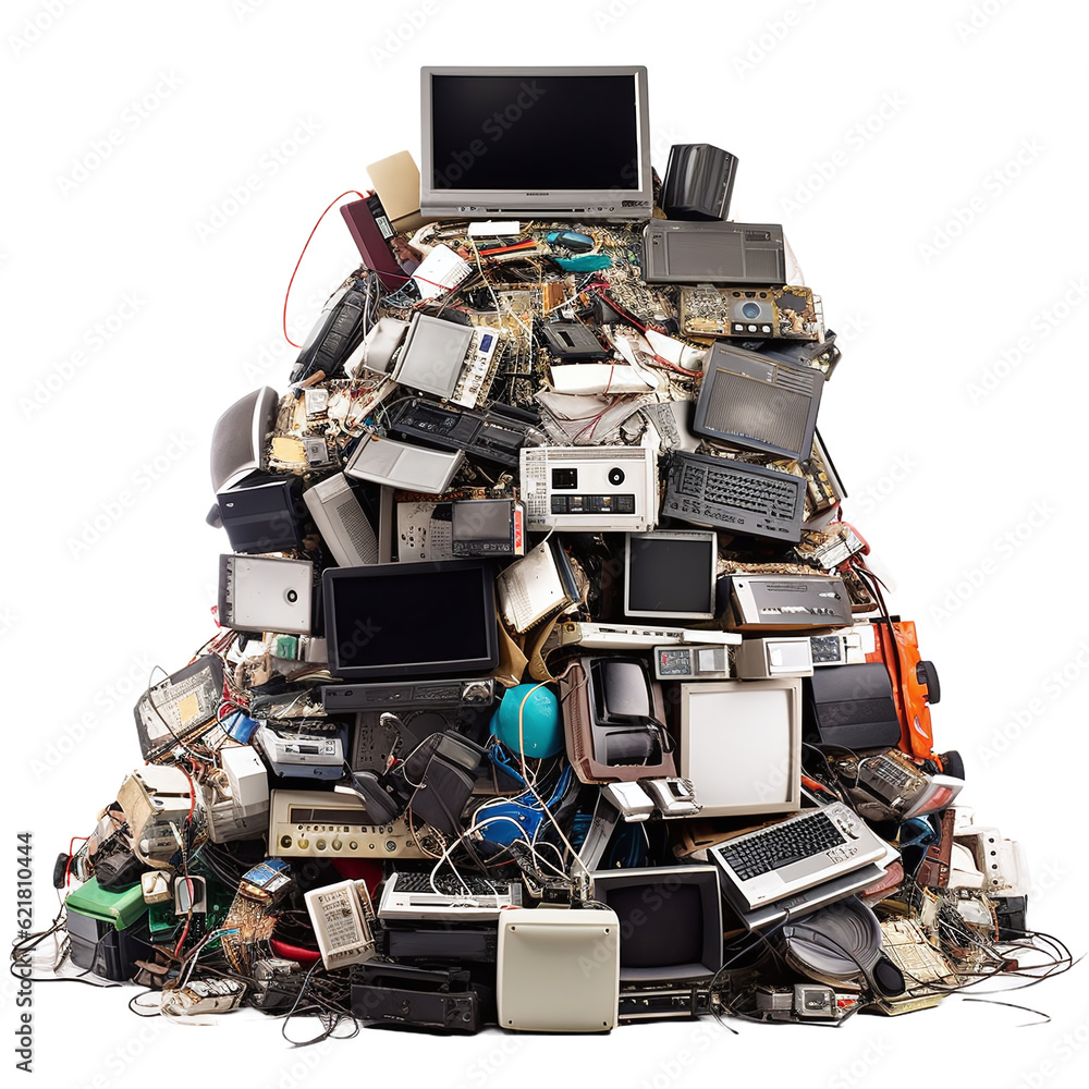 electrical trash and waste Stock Illustration | Adobe Stock