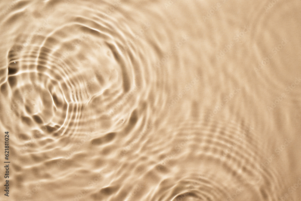 Beige water surface background. Water texture with splashes and bubbles ...