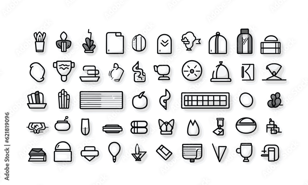 Poster Visual depiction of web symbols inline style – Wall Art | UkPosters
