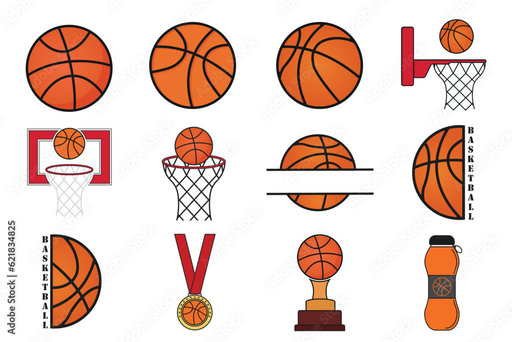 Basketball Clipart Bundle, Basketball Vector Bundle, Basketball ...