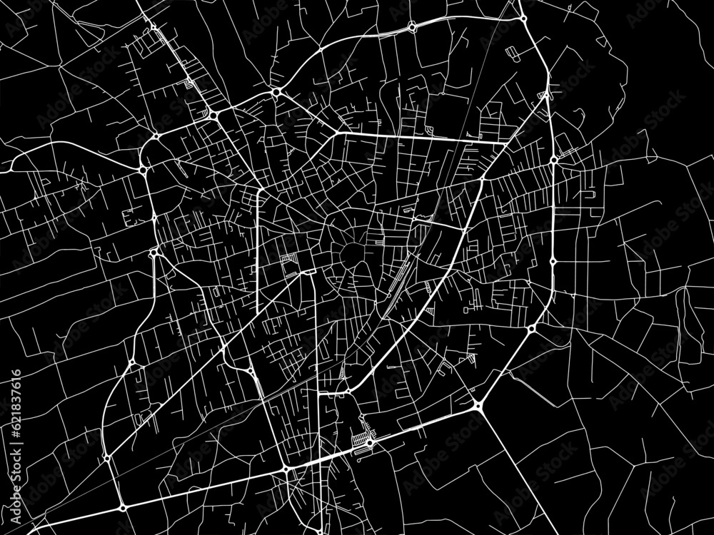 Vecteur Stock Vector road map of the city of Vigevano in the Italy with ...