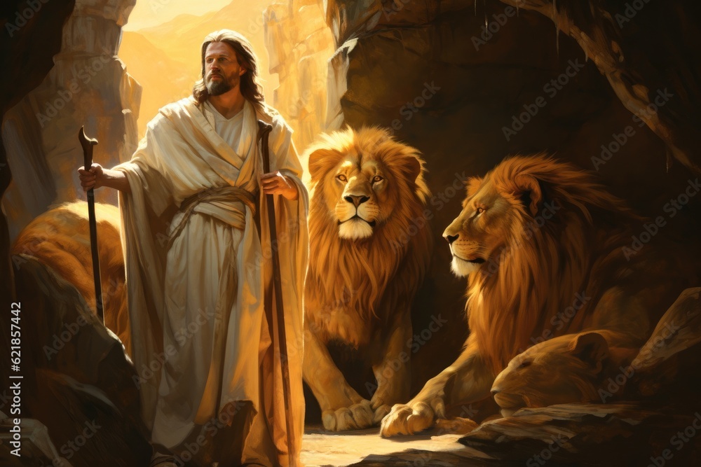 Daniel at the Lions Den Jesus Christ Lion of the Tribe of Judah ...