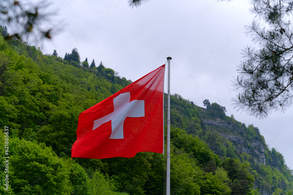 Famous Rütli meadow where the foundation of historic Switzerland took ...