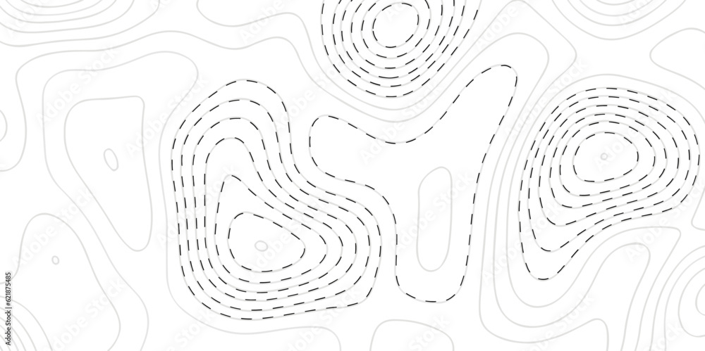 Background of the topographic map. White wave paper curved reliefs ...