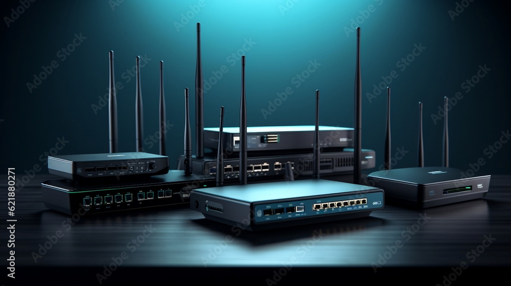 Modems and Routers, 4K, High Quality Stock Photo | Adobe Stock