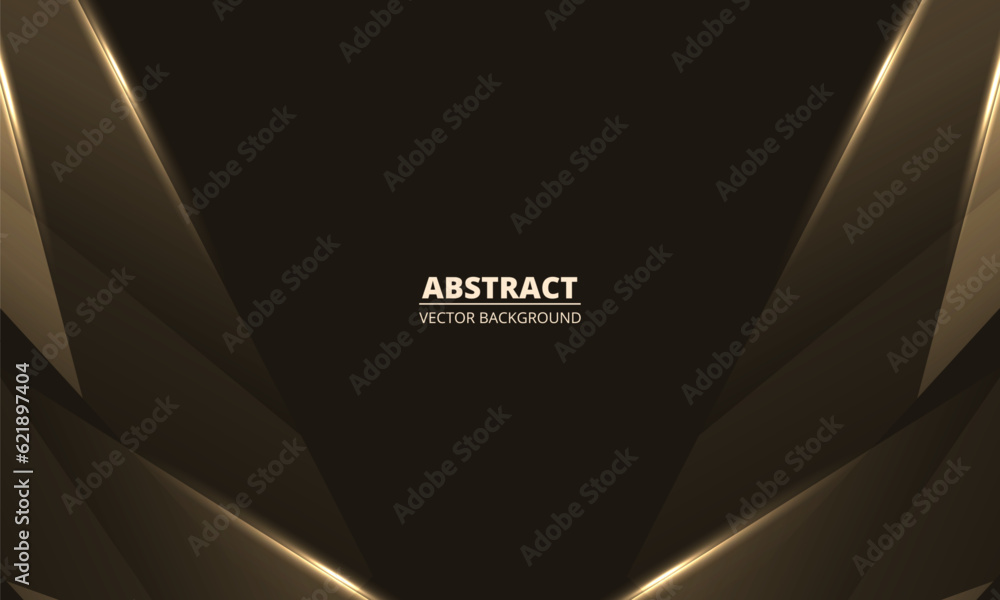 Abstract futuristic dark brown background with dynamic glowing arrows ...