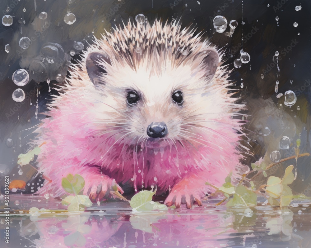 fluidity and unpredictability of watercolors by creating a dynamic and ...