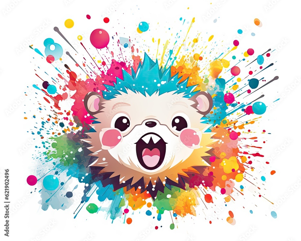 fluidity and unpredictability of watercolors by creating a dynamic and ...