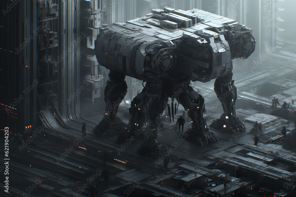 Title: Droid Robot Futuristic Machine Robotic 3D Mecha Engineering ...