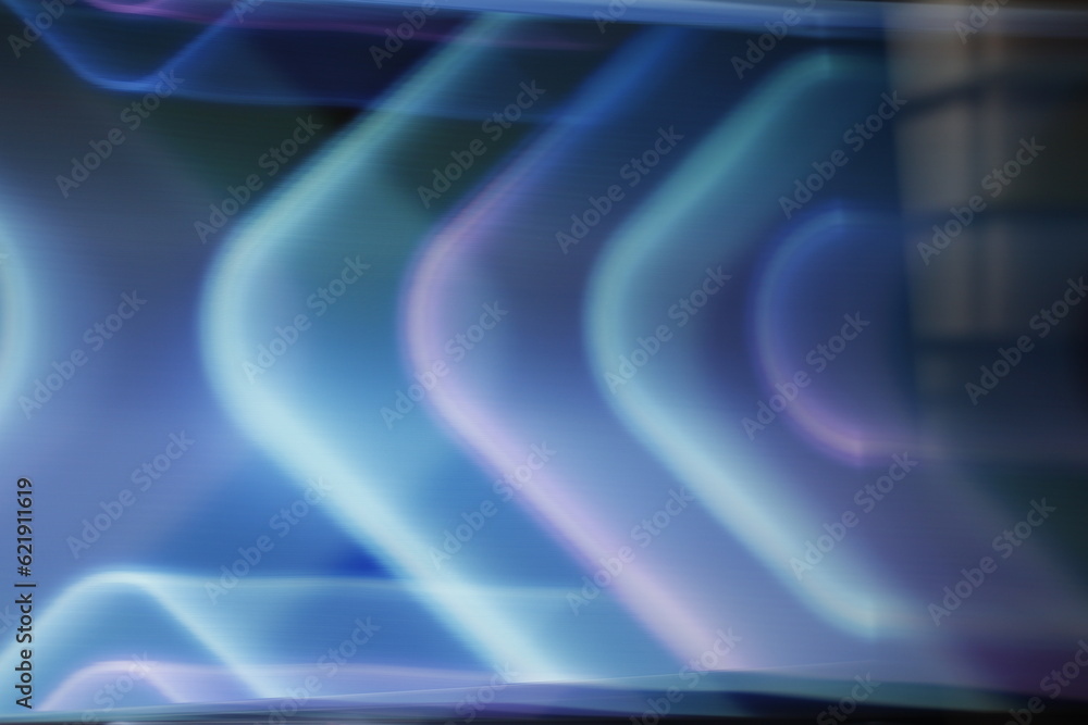 Foto de Líneas abstractas difuminadas de luz con desenfoque y ...