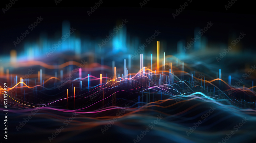 Abstract digital data background. Can be used in the description of ...