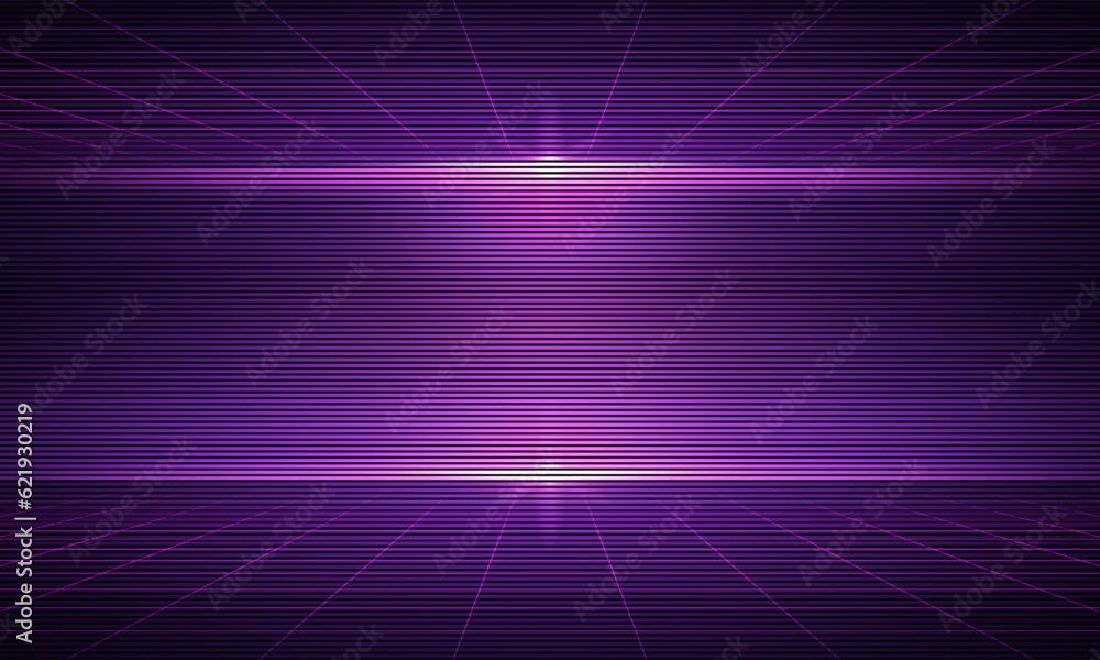 80s Retro Sci-Fi Background Futuristic Grid landscape. Digital cyber ...