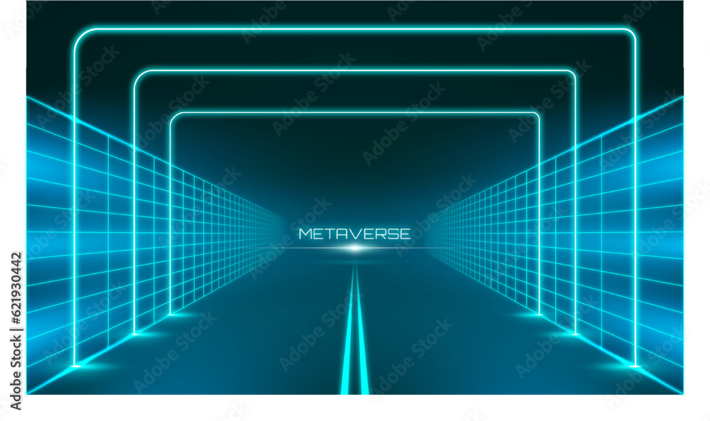 Synthwave wireframe net illustration. Abstract digital background. 80s ...