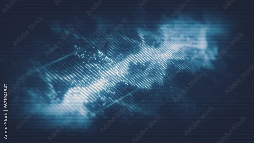 Digital Data Graphic Close Up/ 4k animation of an abstract background ...