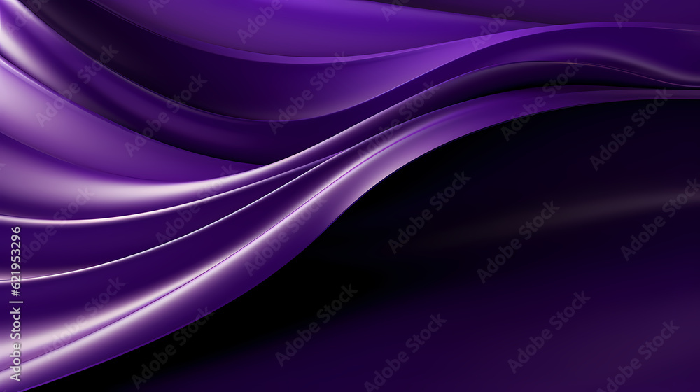 Abstract dark purple curve shapes background. luxury wave. Smooth and ...