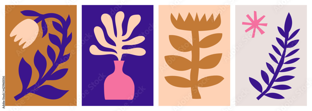 Plants posters designs inspired by Naive art, Léo Alexandre Foto ...