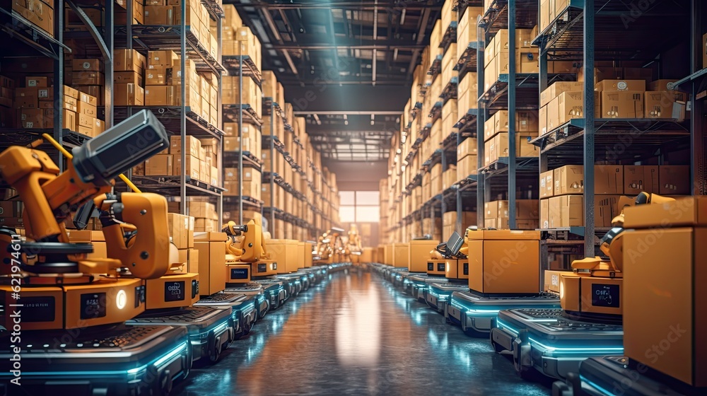 Automated warehouse systems with robots that can efficiently organize, sort, and retrieve goods ...