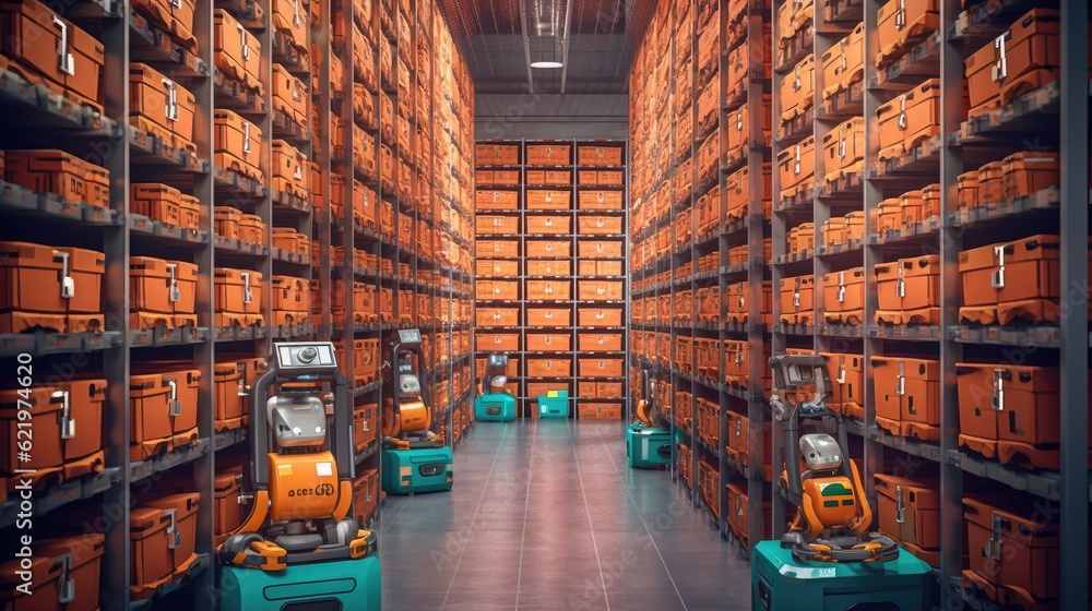 Automated warehouse systems with robots that can efficiently organize, sort, and retrieve goods ...