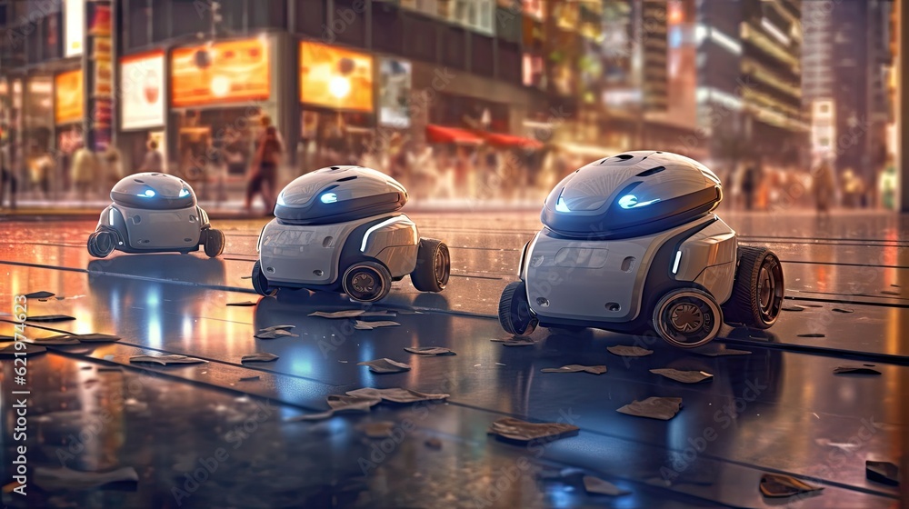 Autonomous cleaning robots capable of sanitizing public spaces ...