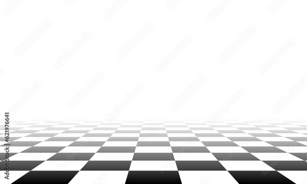 Chess perspective floor background. Black and white chessboard ...