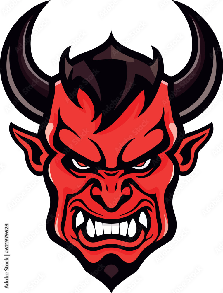 demone rosso 04 Stock Vector | Adobe Stock