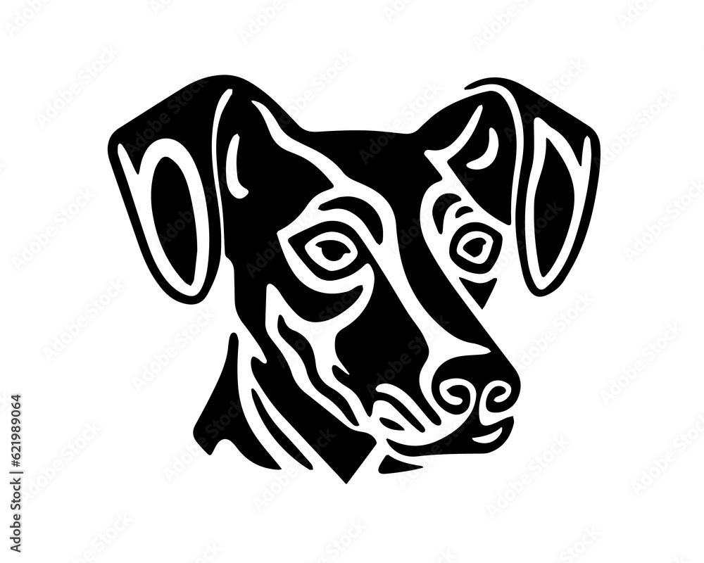 Dog Man's Friend Breed Puppy Affectionate Faithful Barking Tattoo Stamp ...