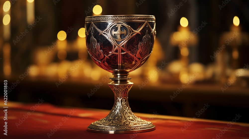 Poster The Holy Grail is the chalice cup that Jesus Christ drank from ...