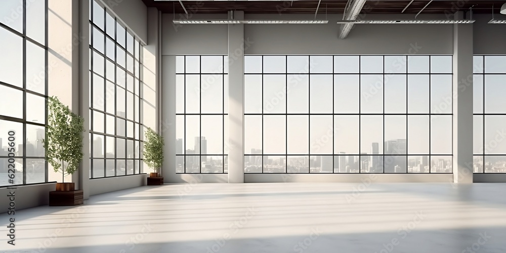 Open space office room, conference room, office room, office with ...