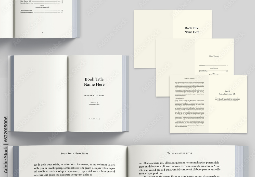 Fully Styled Trade Book Layout Template Stock Template | Adobe Stock