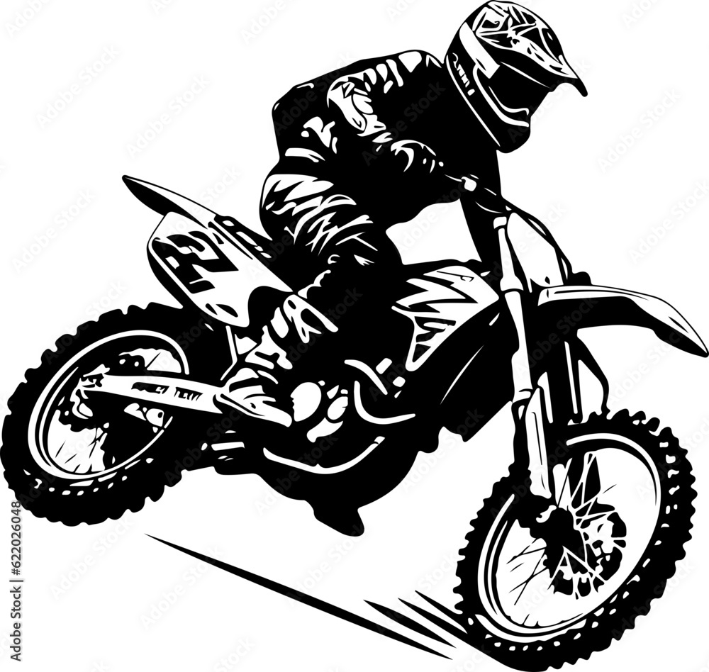 Vetor de Motocross Rider SVG, Dirtbike SVG, Motorcycle SVG, Bike Svg ...