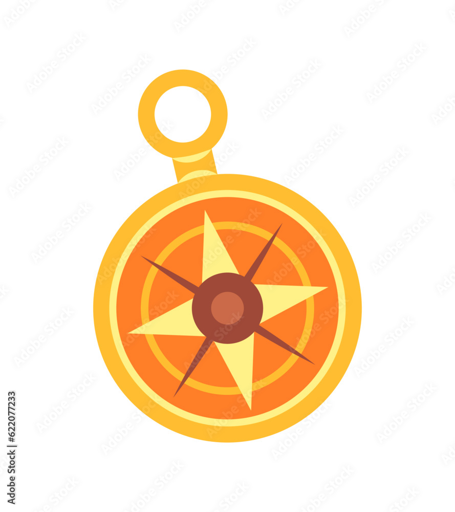 Sea pirate concept. Compass with cardinal directions for navigation ...